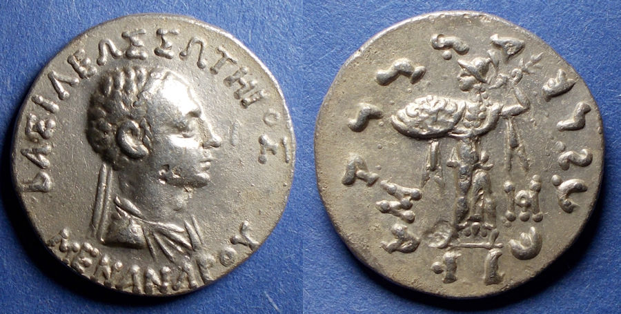 Bactria, Menander 155-130 BC, Silver Tetradrachm | Ancient Eastern Coins