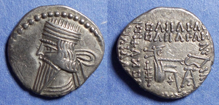 Parthian Kingdom, Pacorus 78-120, Silver Drachm | Ancient Eastern Coins