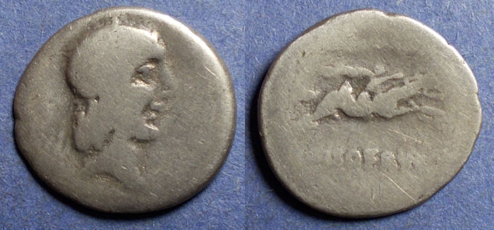 Roman Republic, L Calpurnius Piso Frugi 90 BC, Silver Denarius