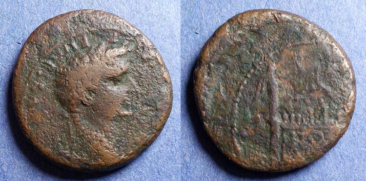 Roman Emprie, Tiberius (as Caesar) 4-14, Bronze Aes | Roman Imperial Coins