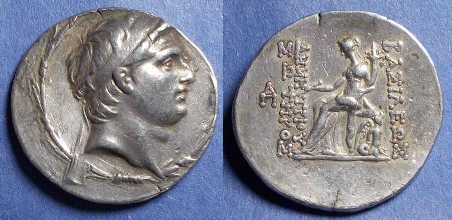 Seleucid Kingdom, Demetrios I 162-150 BC, Silver Tetradrachm | Greek Coins