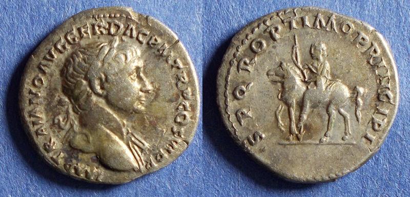 Roman Empire, Trajan 98-117, Silver Denarius | Roman Imperial Coins