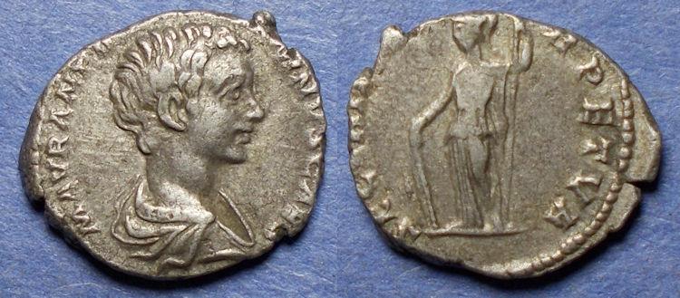 Roman Empire, Caracalla (as Caesar) 196-198, Silver Denarius | Roman ...