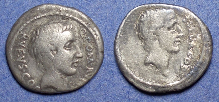 Roman Republic, Q Pompeius Rufus 54 BC, Silver Denarius | Roman ...