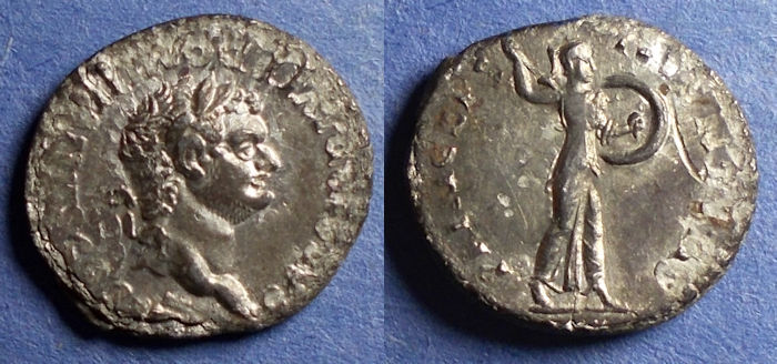 Roman Empire, Domitian (as Caesar) 69-81, Silver Denarius | Roman ...