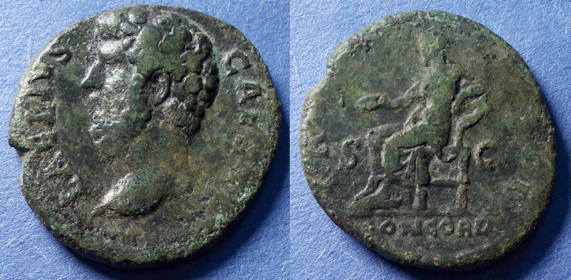 Roman Empire, Aelius Caesar 136-8, Bronze Aes | Roman Imperial Coins