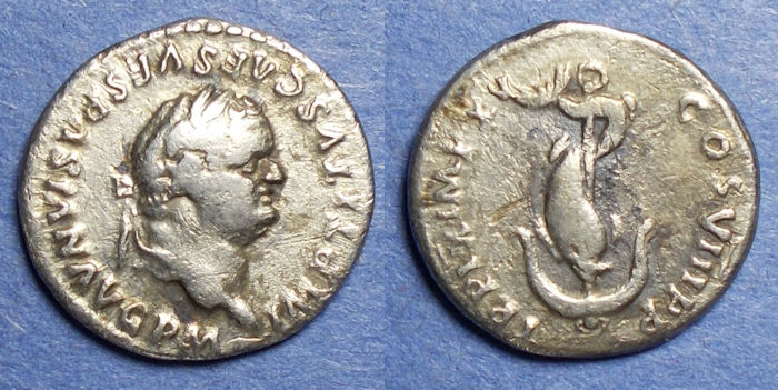 Roman Empire, Titus 79-81, Silver Denarius | Roman Imperial Coins