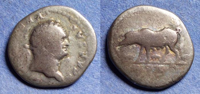 Roman Empire, Titus (as Caesar) 69-79, Silver Denarius | Roman Imperial ...