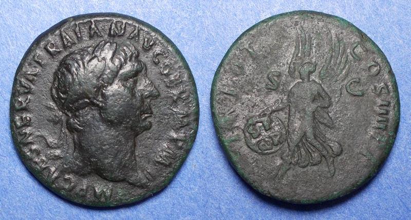 Roman Empire, Trajan 98-117, Bronze Aes | Roman Imperial Coins