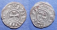 Crusader Kingdom of Jerusalem, Baldwin III 1143-1163, Billon Denier