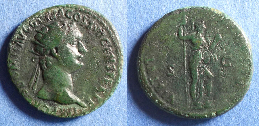 Roman Empire, Domitian 81-96, AE Dupondius | Roman Imperial Coins