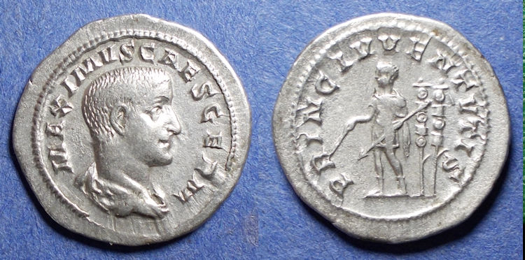 Roman Empire, Maximus (Caesar) 236-8, Silver Denarius | Roman Imperial ...