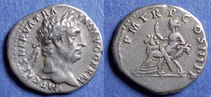 Roman Empire, Trajan 98-117, Silver Denarius | Roman Imperial Coins