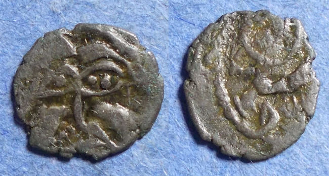 Celtic Gaul, Andecavi Armoricans Circa 50 BC, Billon Obol | Celtic Coins