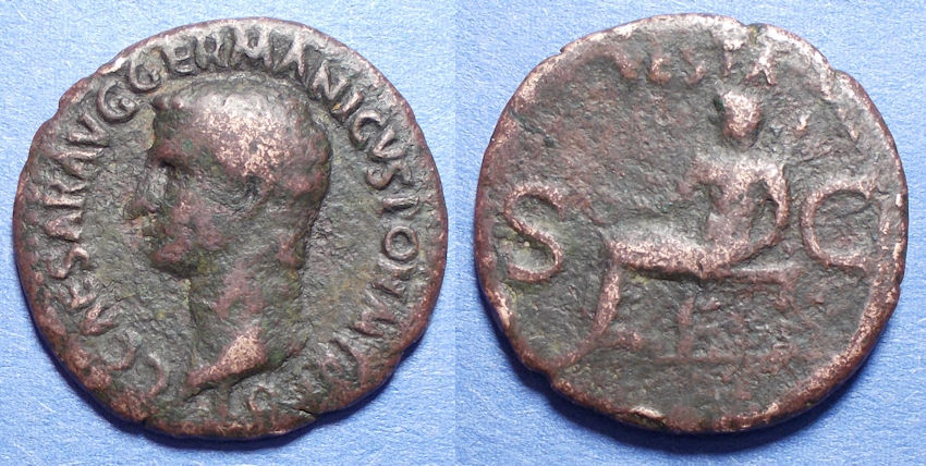 Roman Empire, Caligula 37-41, Bronze Aes | Roman Imperial Coins