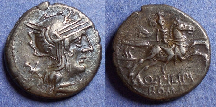 Roman Republic, Q Philippus 129 BC, Silver Denarius | Roman Republican ...