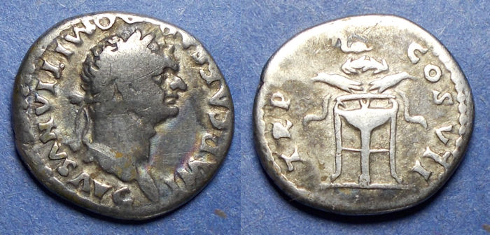 Roman Empire, Domitian 81-96, Silver Denarius | Roman Imperial Coins