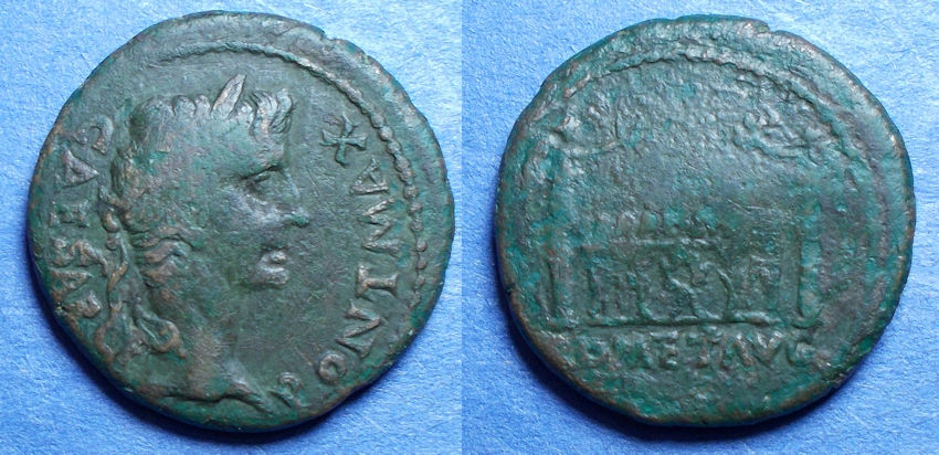 Roman Empire, Augustus 27BC-14AD, Bronze Aes | Roman Imperial Coins