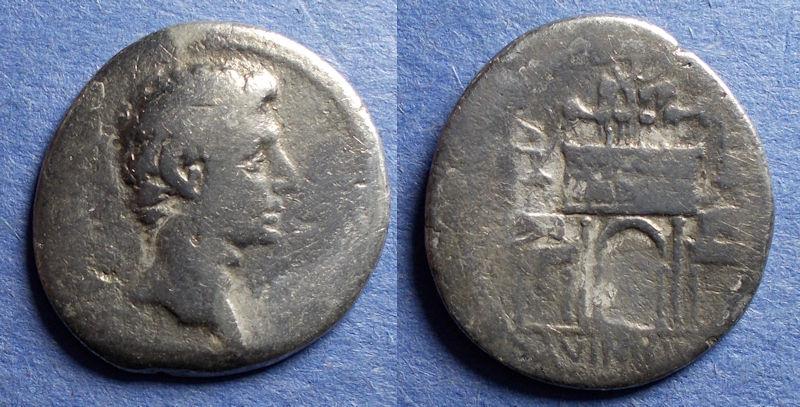 Roman Empire, Augustus 27 BC-14AD, Silver Denarius | Roman Imperial Coins