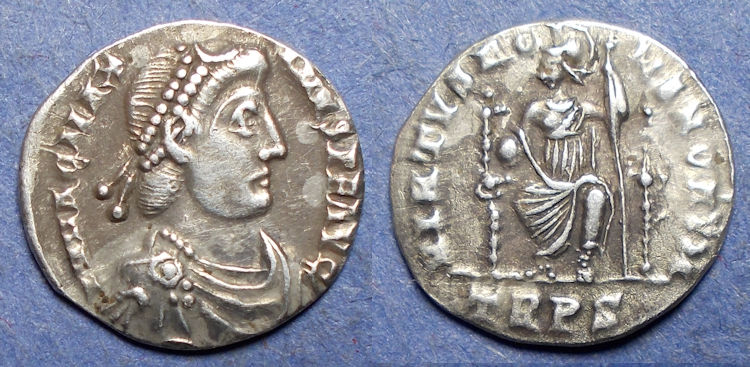 Roman Empire, Magnus Maximus 383-388, Silver Siliqua | Roman Imperial Coins