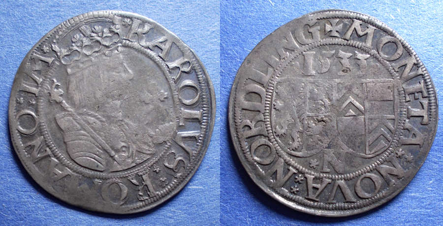 Germany, Nordlingen, Karl V 1533, Silver Batzen | European Coins