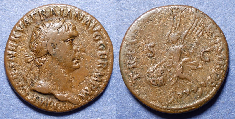 Roman Empire, Trajan 98-117, Bronze Aes | Roman Imperial Coins