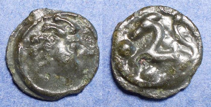 Celtic Gaul, Senones 100-60 BC, Potin Unit | Celtic Coins