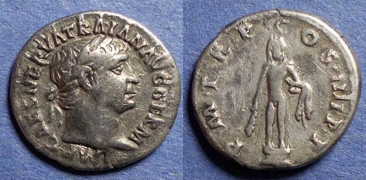 Roman Empire, Trajan 98-117, Silver Denarius | Roman Imperial Coins