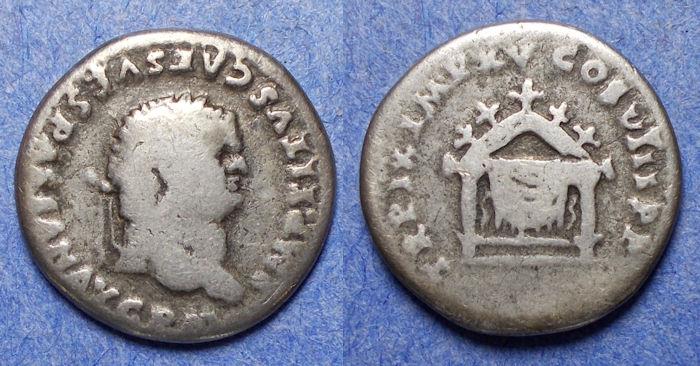Roman Empire, Titus 79-81, Silver Denarius | Roman Imperial Coins