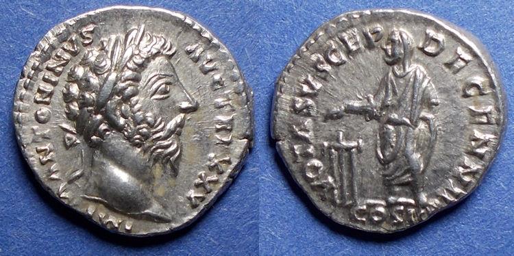 Roman Empire, Marcus Aurelius 161-180, Silver Denarius | Roman Imperial ...