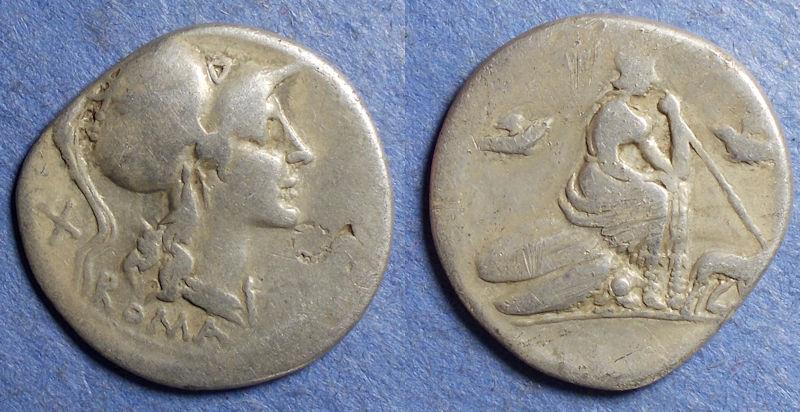 Roman Republic, Anonymous 115-4 BC, Silver Denarius | Roman Republican ...