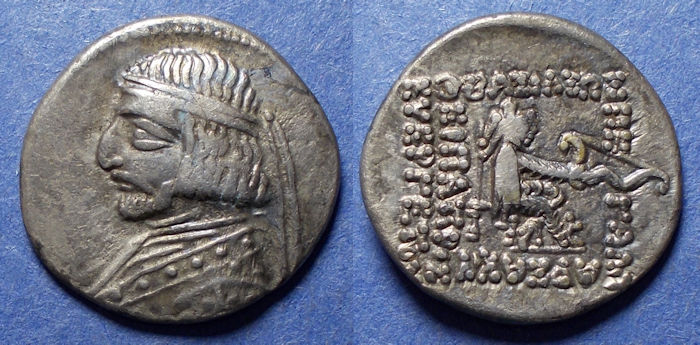 Parthian Kingdom, Arsaces XVI, 78-62 BC Silver Drachm | Ancient Eastern ...