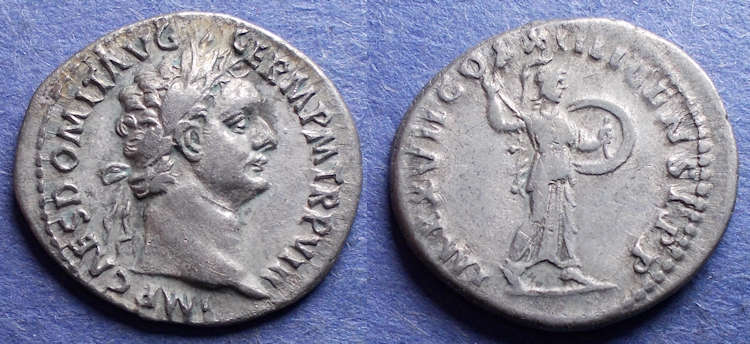 Roman Empire, Domitian 81-96, Silver Denarius | Roman Imperial Coins