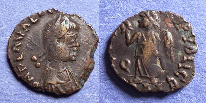 Roman Empire, Valentinian III 425-455, Bronze AE4 | Roman Imperial Coins