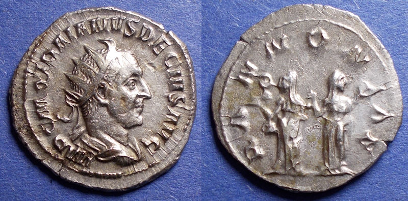 Roman Empire, Trajan Decius 249-251, Silver Antoninianus | Roman ...
