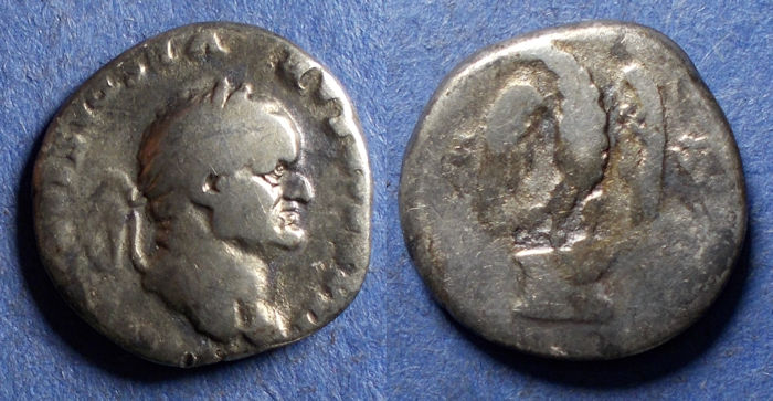 Roman Empire, Vespasian 69-79, Silver Denarius | Roman Imperial Coins