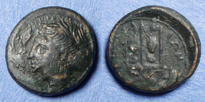 Sicily, Messana 411-408 BC, Bronze AE15 | Greek Coins