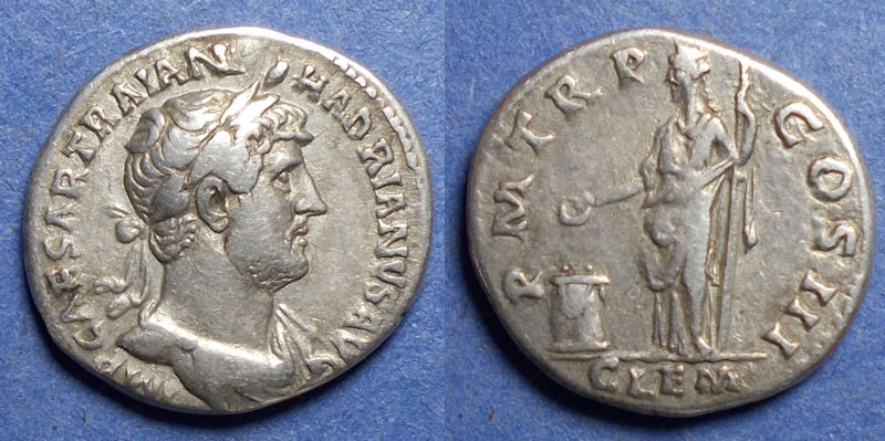 Roman Empire, Hadrian 117-138, Silver Denarius | Roman Imperial Coins