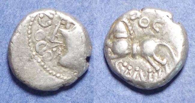 Celtic Gaul, Sequani 57-50 BC, Silver Quinarius | Celtic Coins