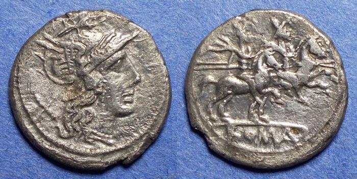 Roman Republic, Circa 200 BC, Silver Denarius | Roman Republican Coins