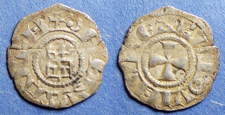 Crusader Jerusalem, Baldwin III 1143-1163, Billon Denier | Medieval Coins