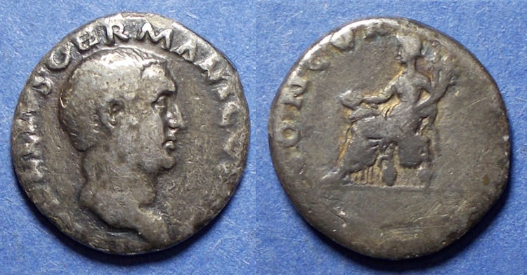 Roman Empire, Vitellius 69, Silver Denarius | Roman Imperial Coins