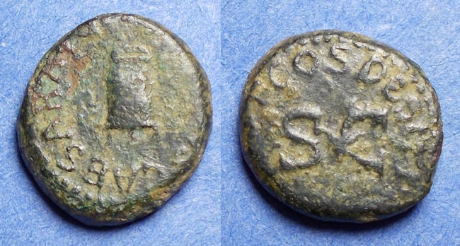 Roman Empire, Claudius 41-54, Bronze Quadrans | Roman Imperial Coins