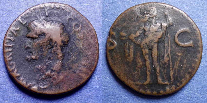 Roman Empire, Agrippa d. 12BC, Copper Aes | Roman Imperial Coins