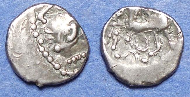 Celtic Gaul, Lingones 80-50 BC, Silver Quinarius | Celtic Coins