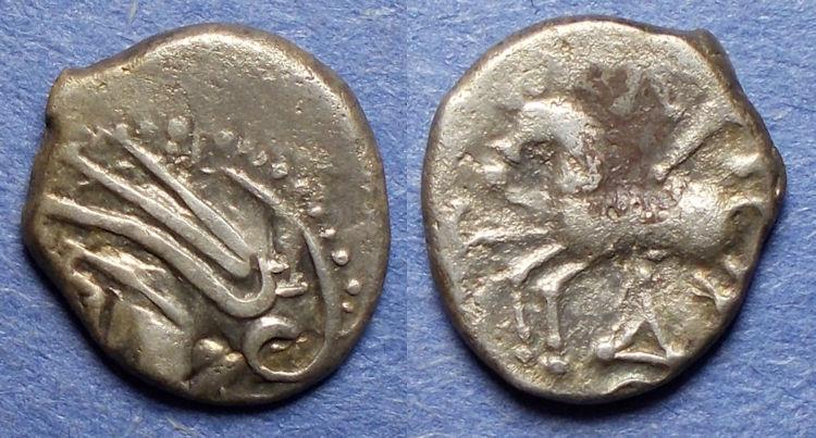 Celtic Gaul, Aedui Circa 50 BC, Silver Quinarius | Celtic Coins