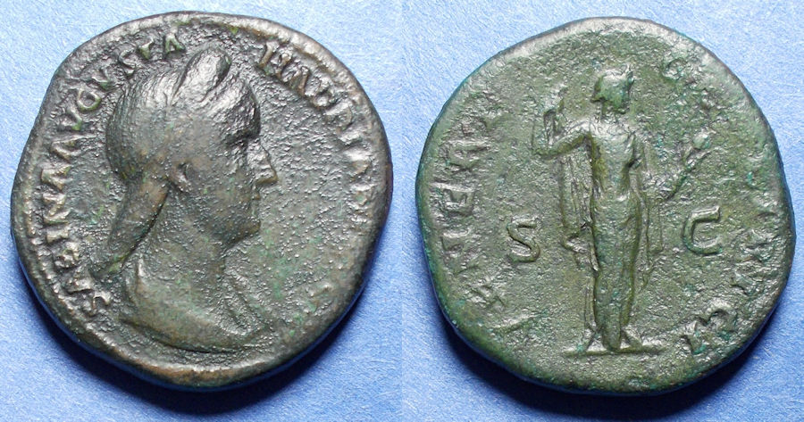 Roman Empire, Sabina 117-137, Brass Sestertius | Roman Imperial Coins