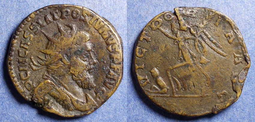 Romano-Gallic, Postumus 259-269, AE Double Sestertius | Roman Imperial ...