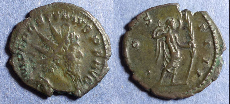 Romano-Gallic Emperors, Postumus 259-269, Base Silver Antoninianus
