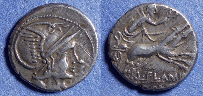Roman Republic, L Flaminius Chilo 109-9 BC, Silver Denarius | Roman ...